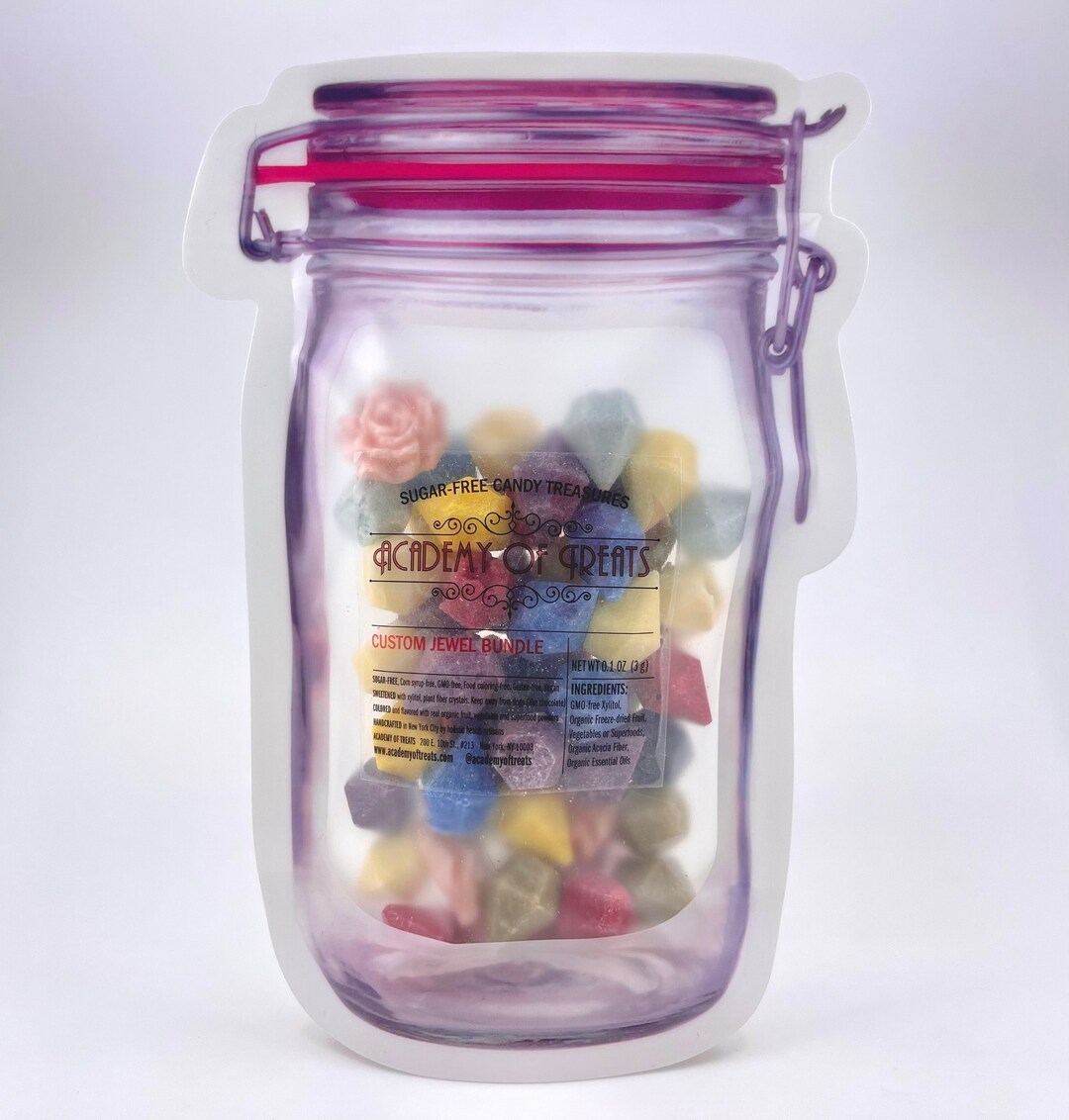 Sugar-free Jewel Candy: Fruit Flavored Treat, Sampler Pack - Etsy