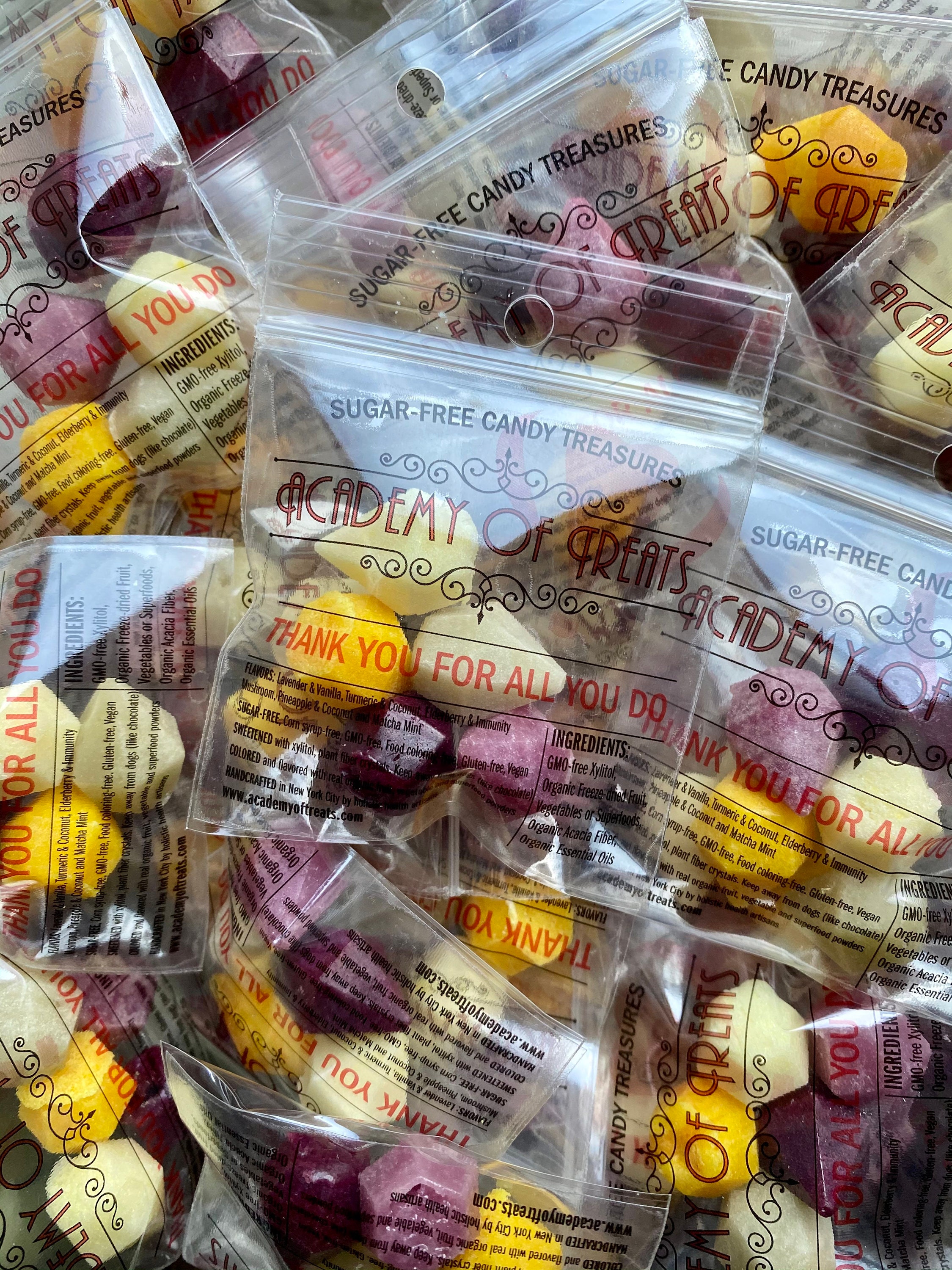 Thank You Candy Ts Of Gratitude Healthy Sugar Free Candy Etsy