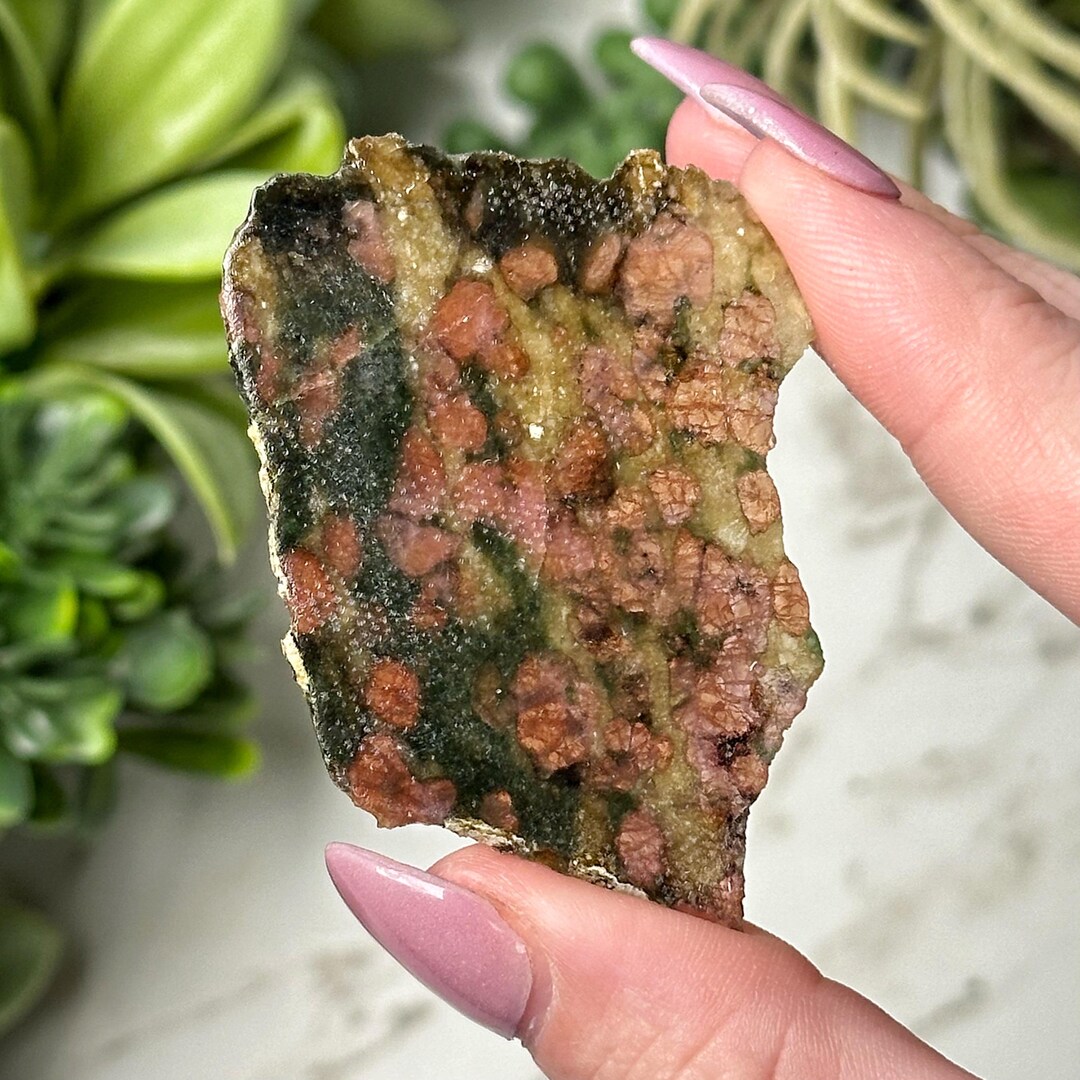 RARE Pyrope, Diopside, and Enstatite Slab - #2 - Etsy