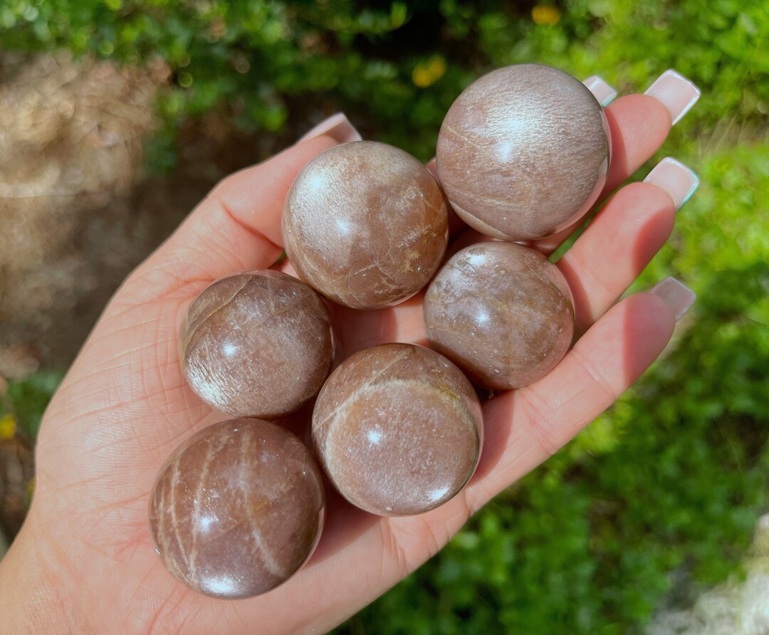 Sunstone Moonstone Spheres All Chakras No. 22 - Etsy