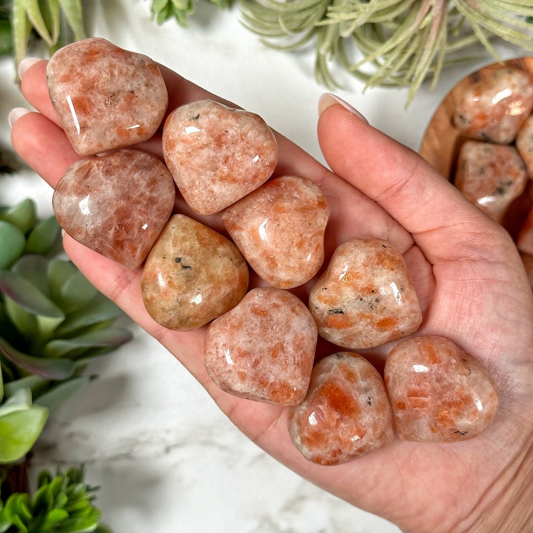 Mini Sunstone Heart All Chakras No. 235 - Etsy