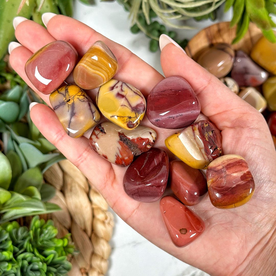 Mookaite Jasper Tumbles - Root, Sacral, and Solar Plexus Chakra - No ...