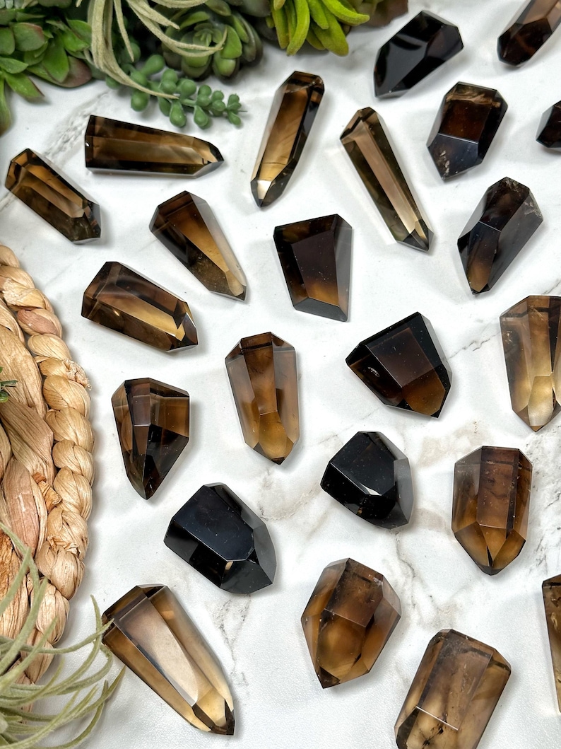 Citrine Mini Point | S, L | - (polished Yellow Crystal Tower, Solar ...
