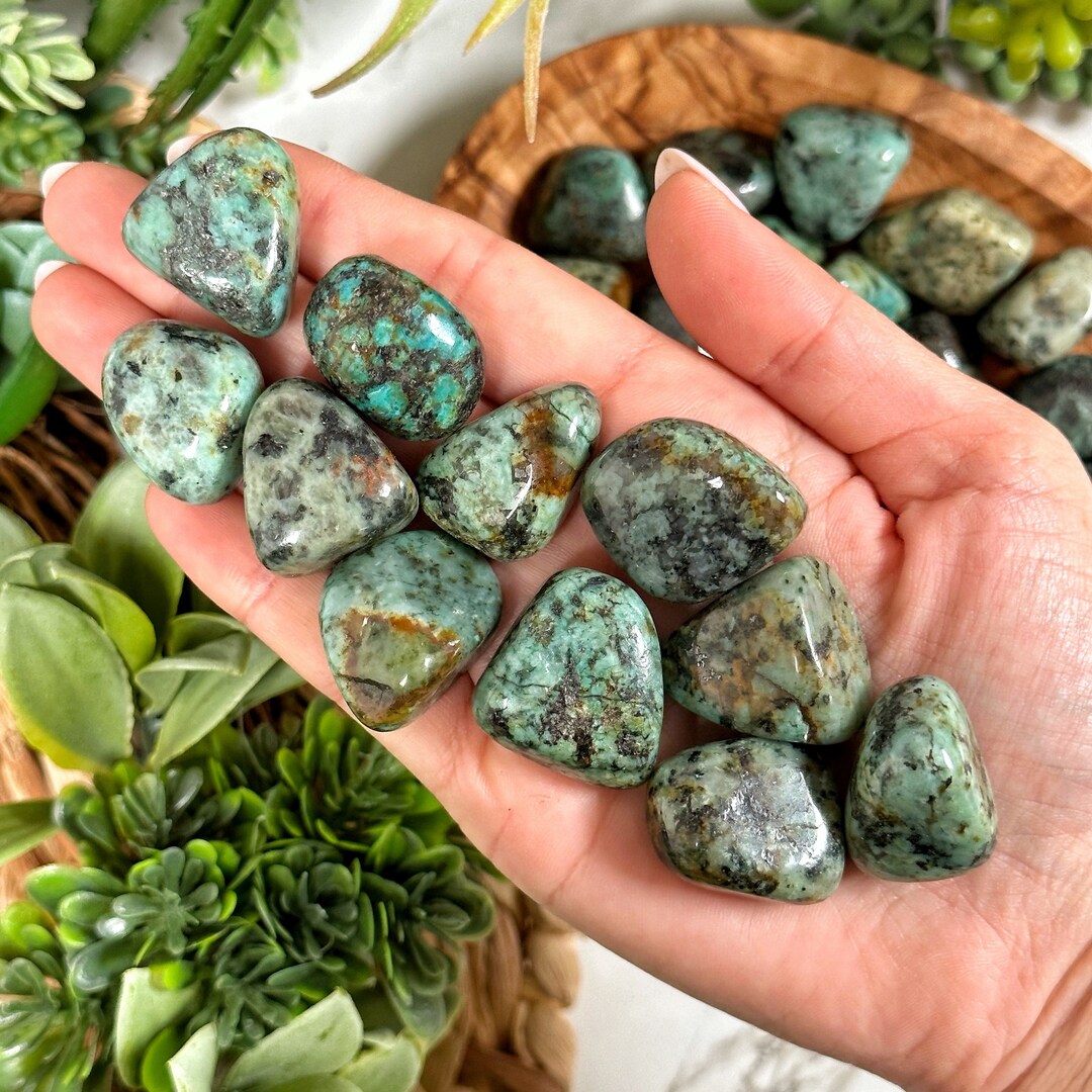 African Turquoise Tumble Turquoise Jasper No. 317 - Etsy