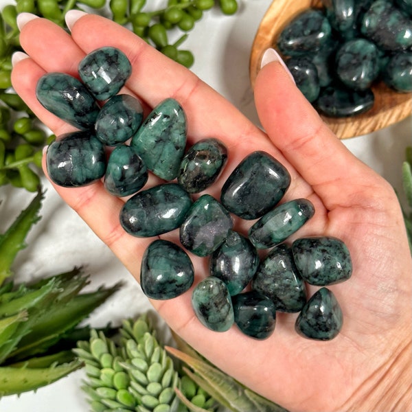 Tumbled Emerald - Etsy