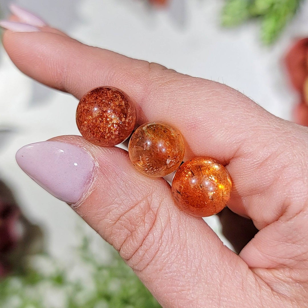 High Quality Mini Sunstone Spheres No. 14 - Etsy