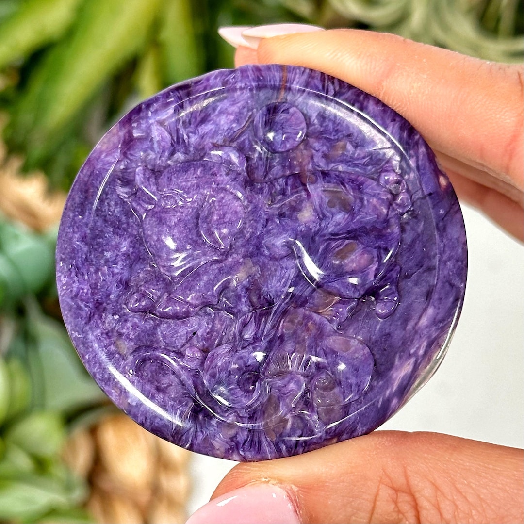 RARE Charoite High Quality Pig - #4 - Etsy