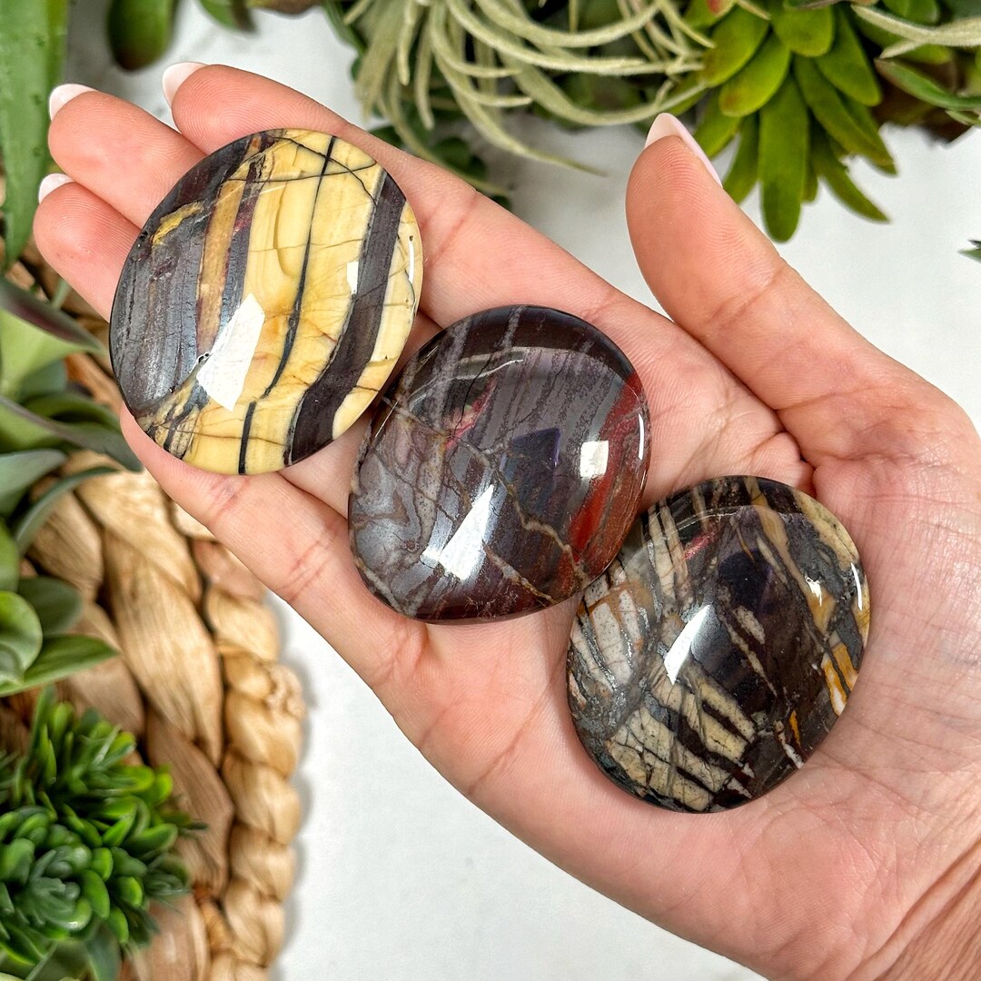 Tiger Iron Pocket Stone - Root, Sacral, and Solar Plexus Chakra - No ...