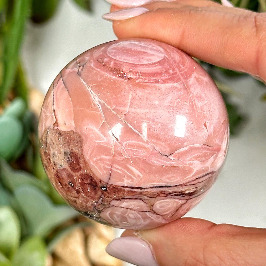 Australian Pink Opal Sphere 4 - Etsy