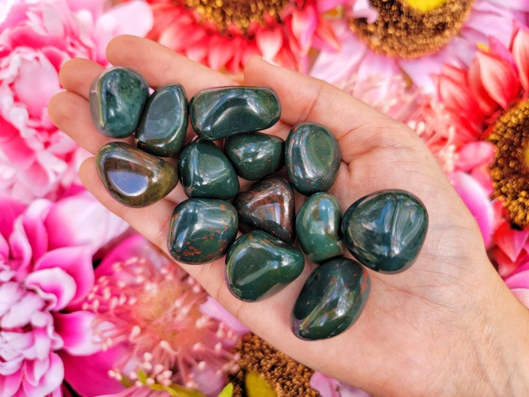 Indian Bloodstone Tumble Healing Crystals Bloodstone No. 440 - Etsy