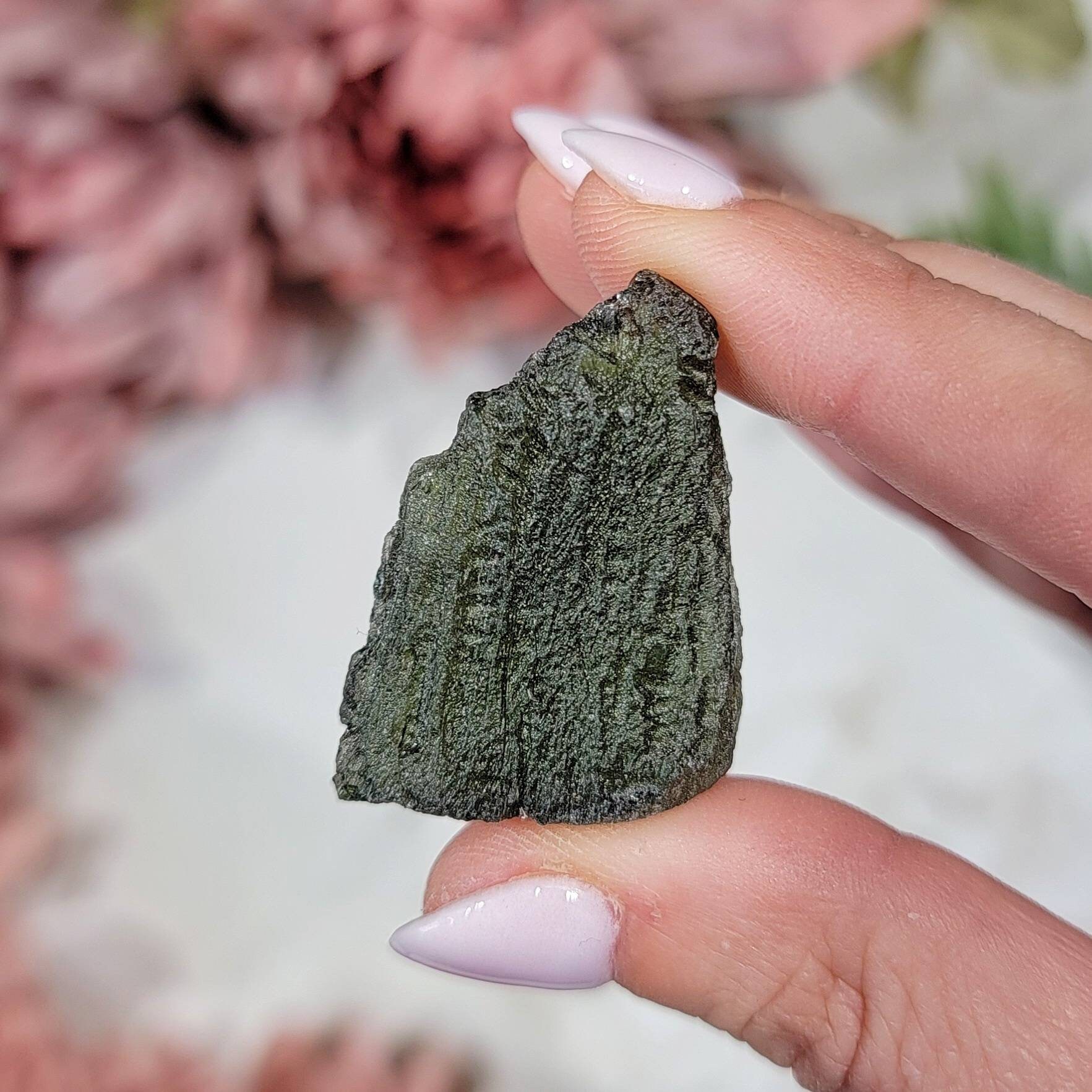 Genuine Moldavite | 10.9g | - #A11 (raw Space Tektite Crystal, Heart ...