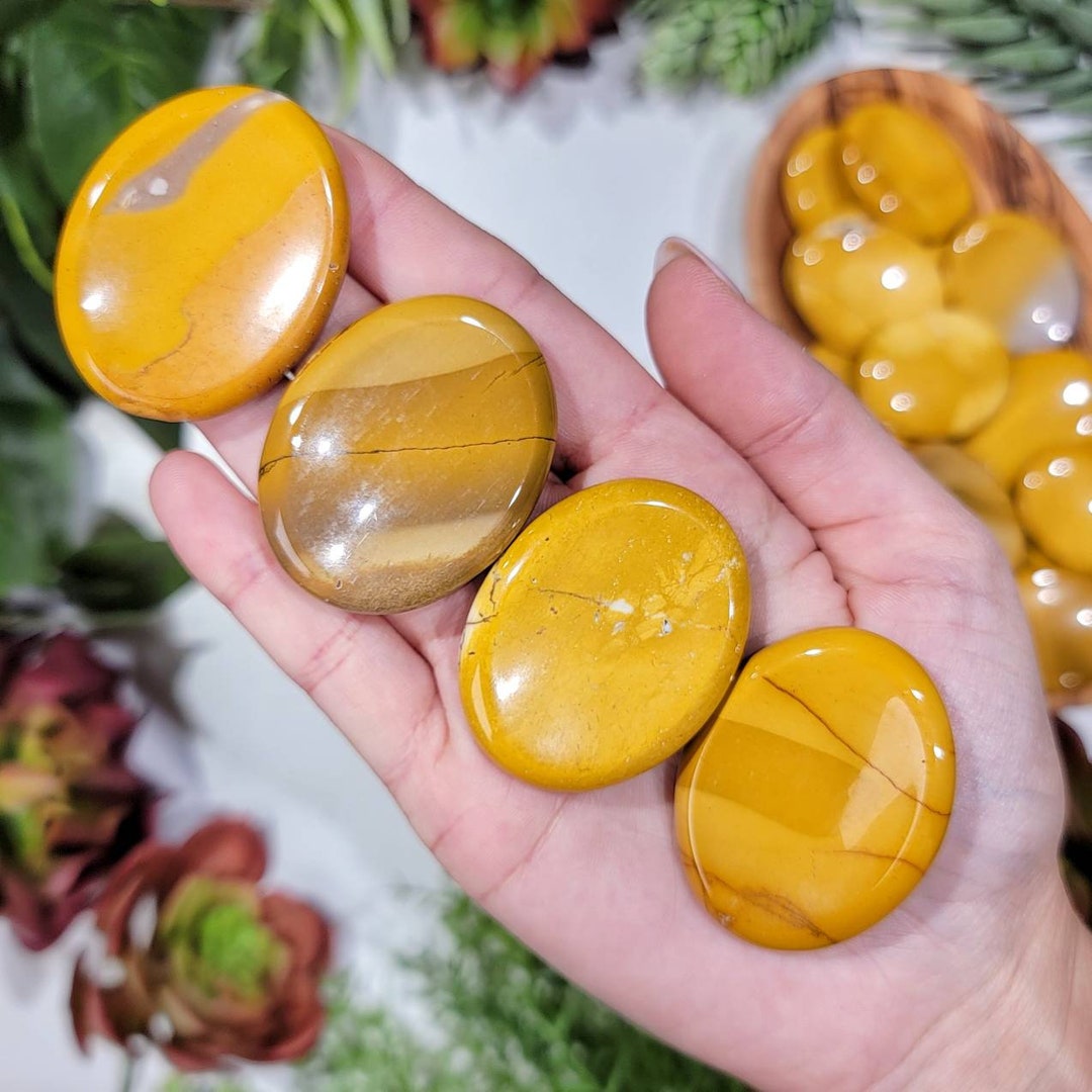 Mookaite Jasper Worry Stone - Root, Sacral, and Solar Plexus Chakra ...