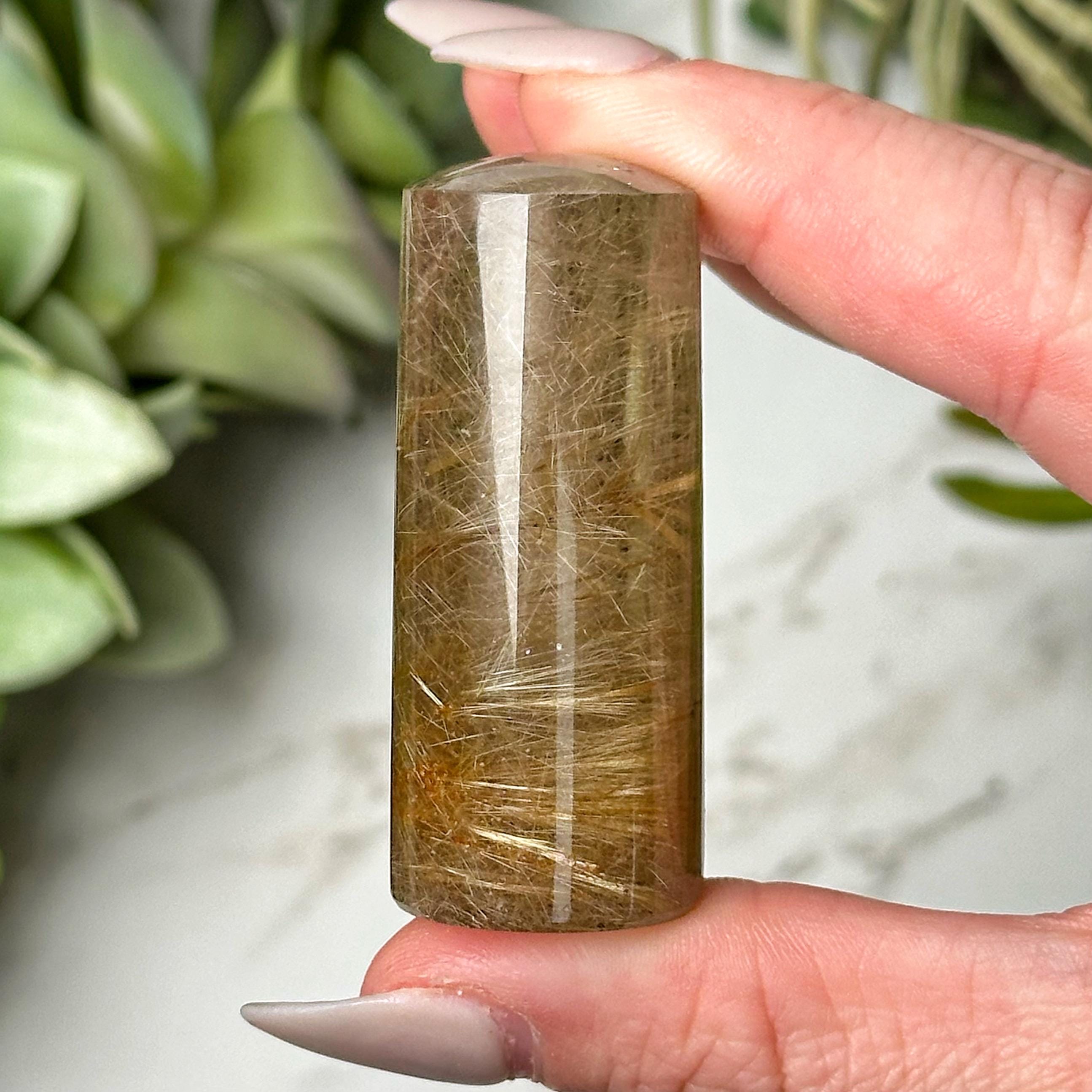 High Quality Rutilated Quartz Cylinder - #1 - Etsy