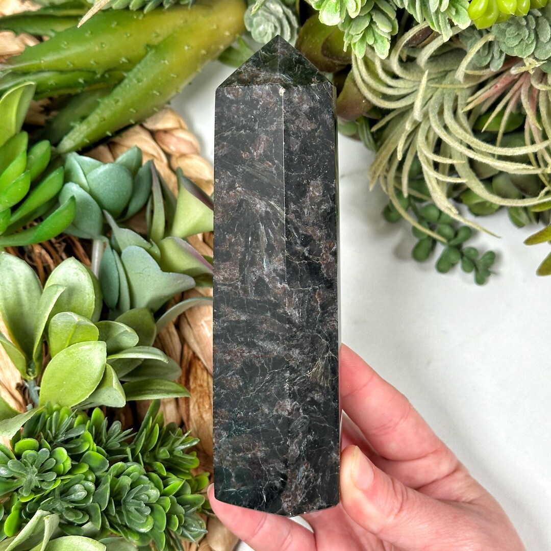Astrophyllite With Garnet Point - #1 - Etsy