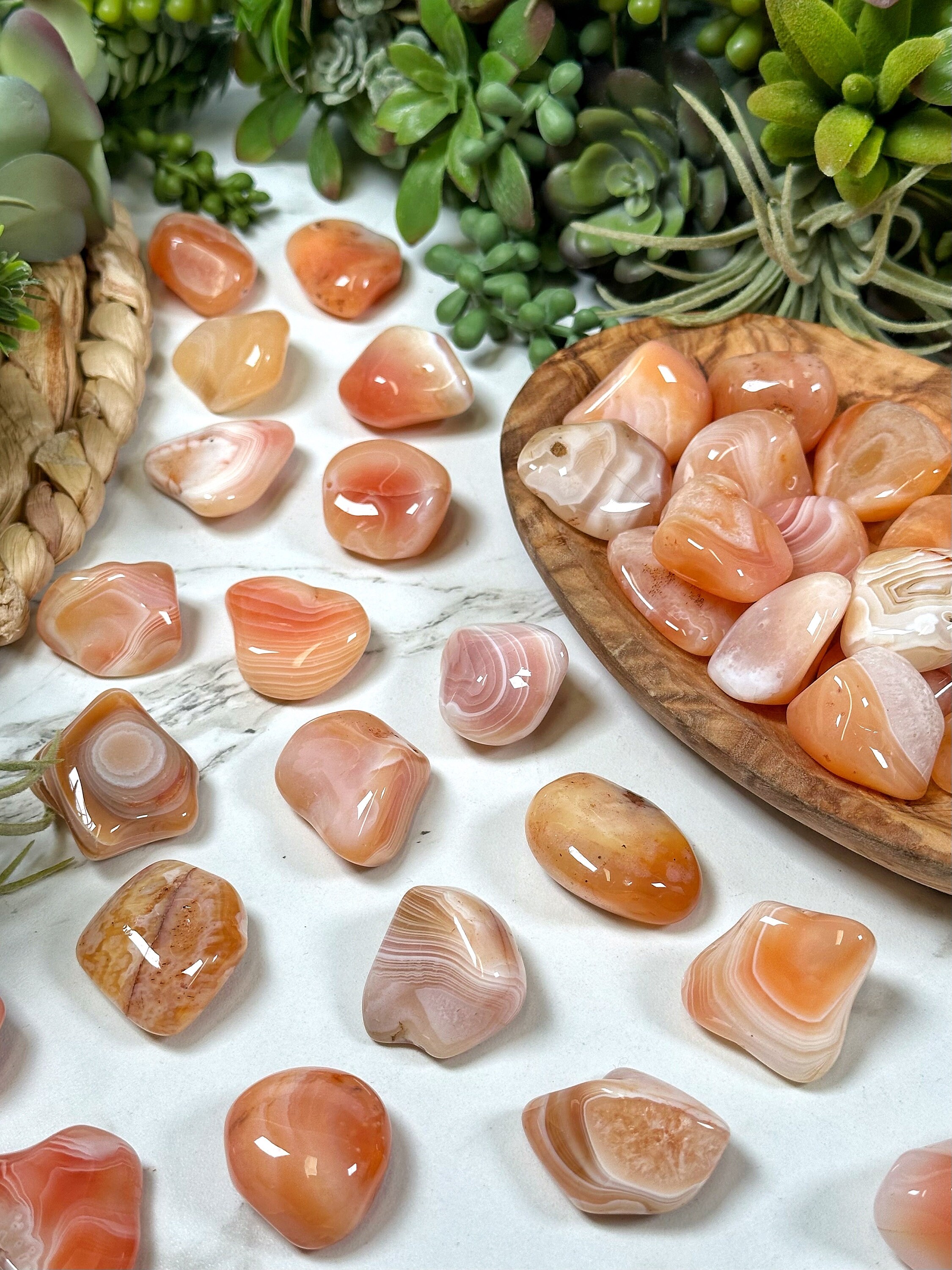 Peach Carnelian Tumble | S, M, L | - No. 433 (polished Crystal Pocket ...