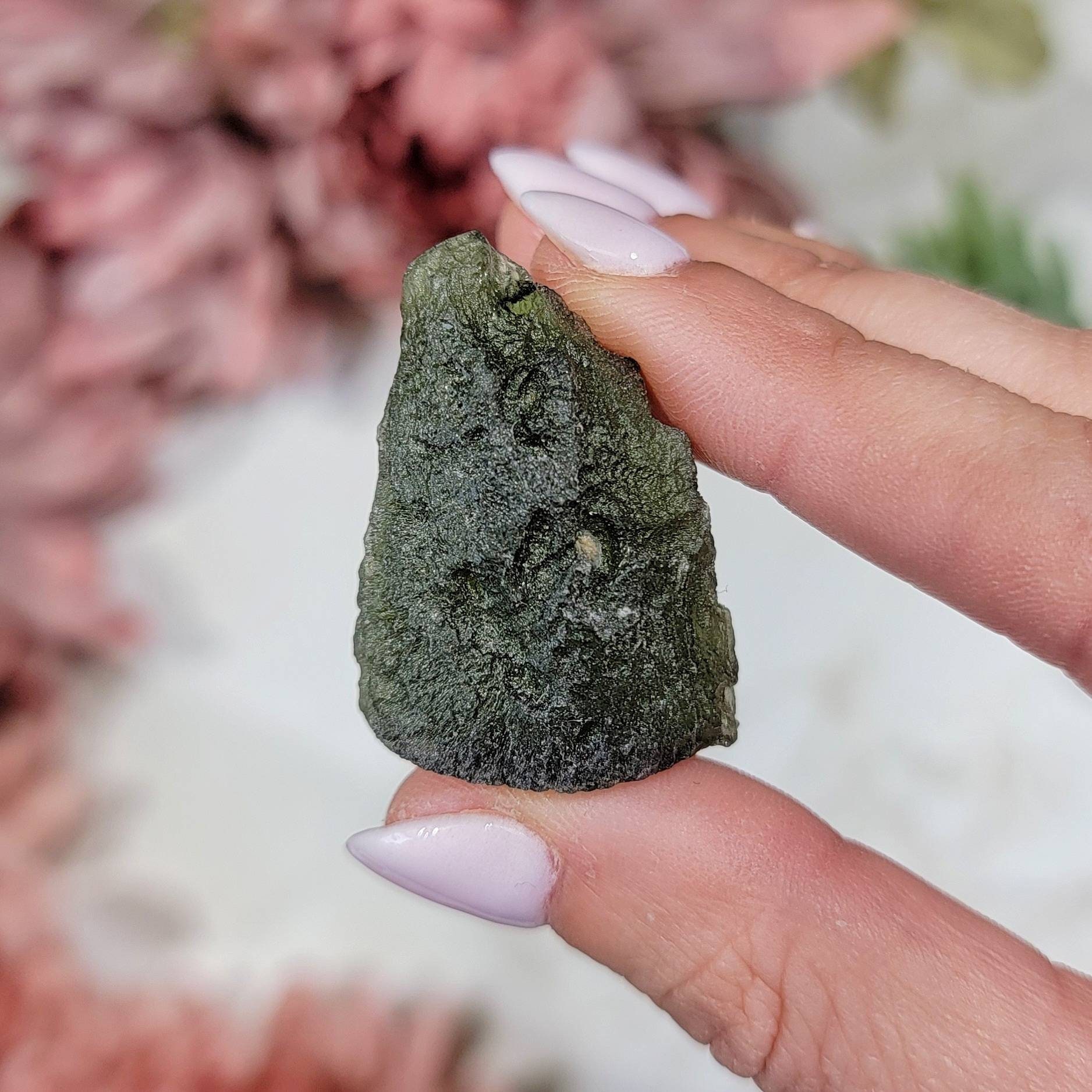 Genuine Moldavite | 10.9g | - #A11 (raw Space Tektite Crystal, Heart ...
