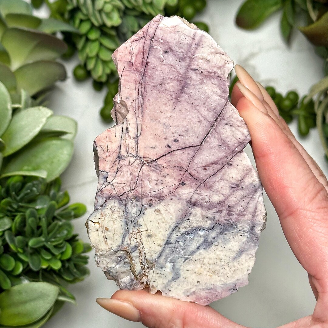 Symphony Stone Slab | 65g | - #8 (polished Purple Pink Crystal Freeform ...
