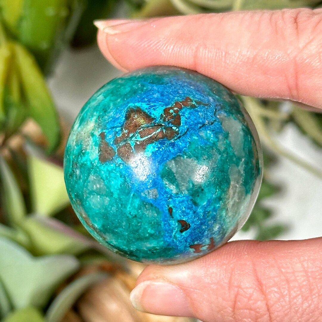 High Quality Shattuckite, Dioptase and Chrysocolla Sphere 6 - Etsy