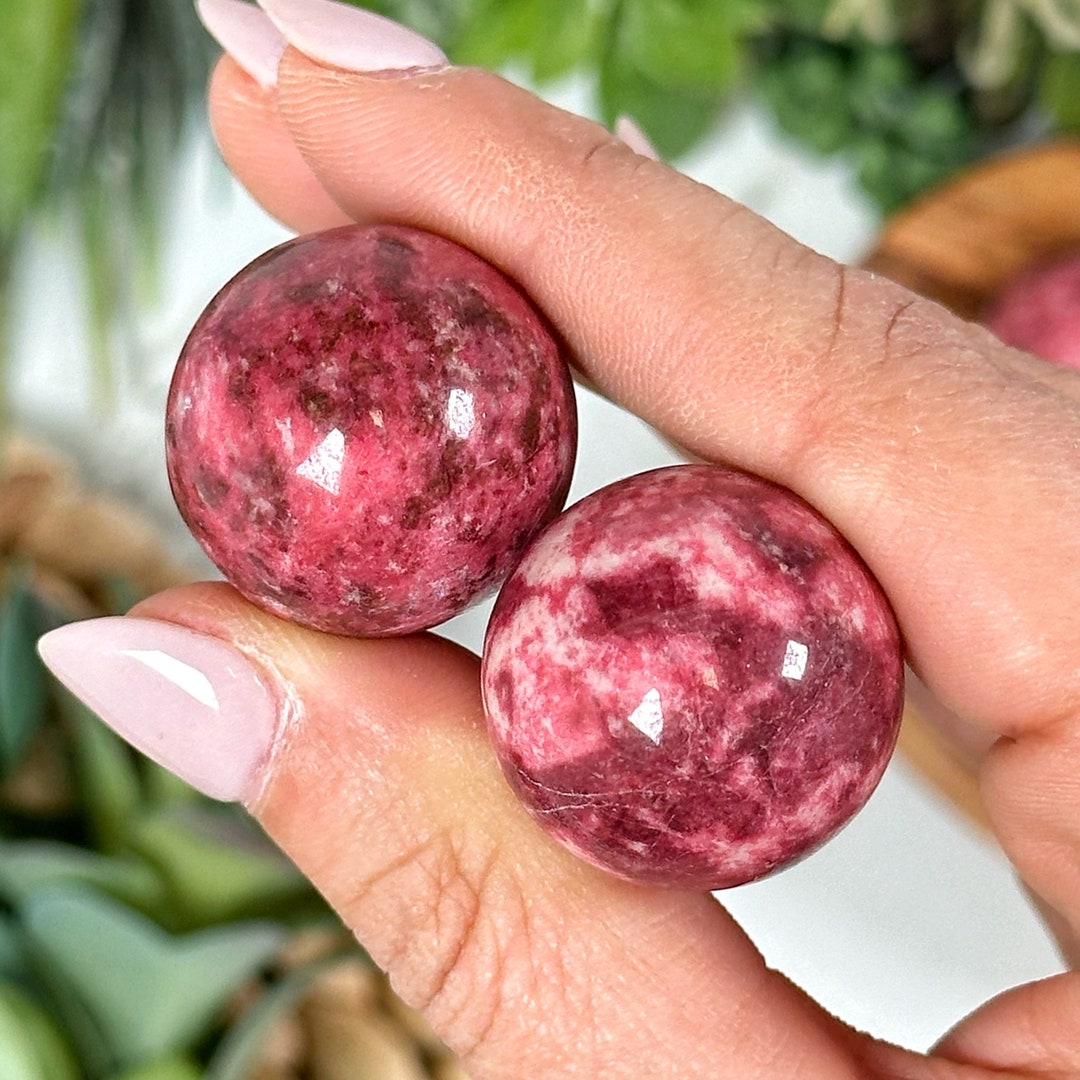 Mini Thulite Sphere - Sacral, Solar Plexus, and Heart Chakra - No. 552 ...