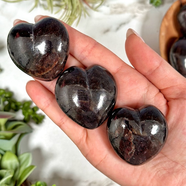 Garnet Heart - Etsy