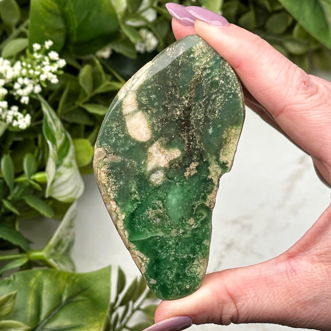 Variscite Slab | 39g | - #1 (polished Green Crystal Chunk, Heart Chakra ...