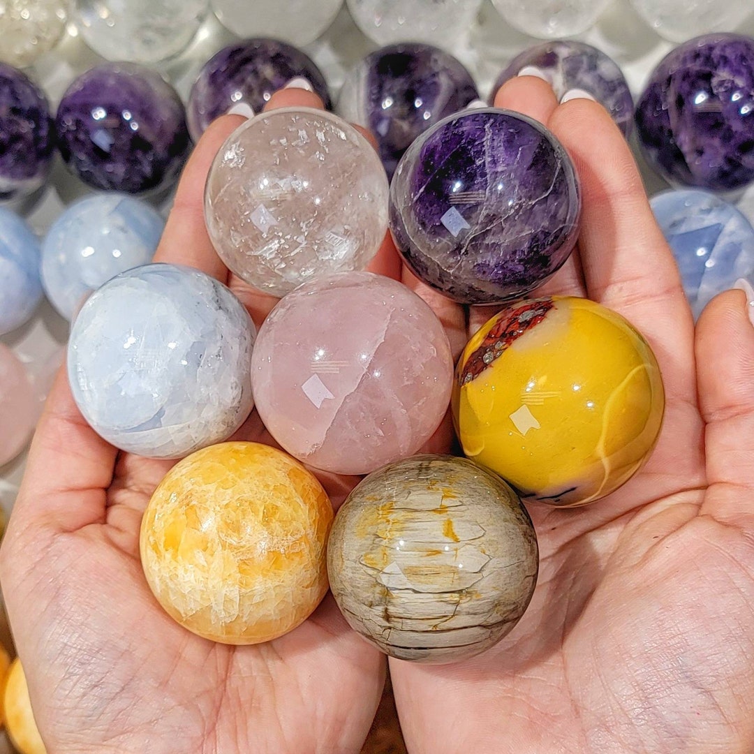 Chakra Sphere Set 7 Chakras Sphere Gift Set - Etsy