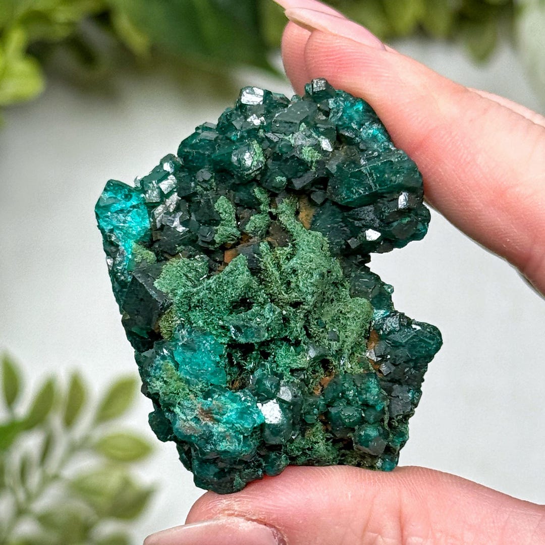 Dioptase | 42g | - #6 (raw Green Crystal Specimen, Heart Chakra ...