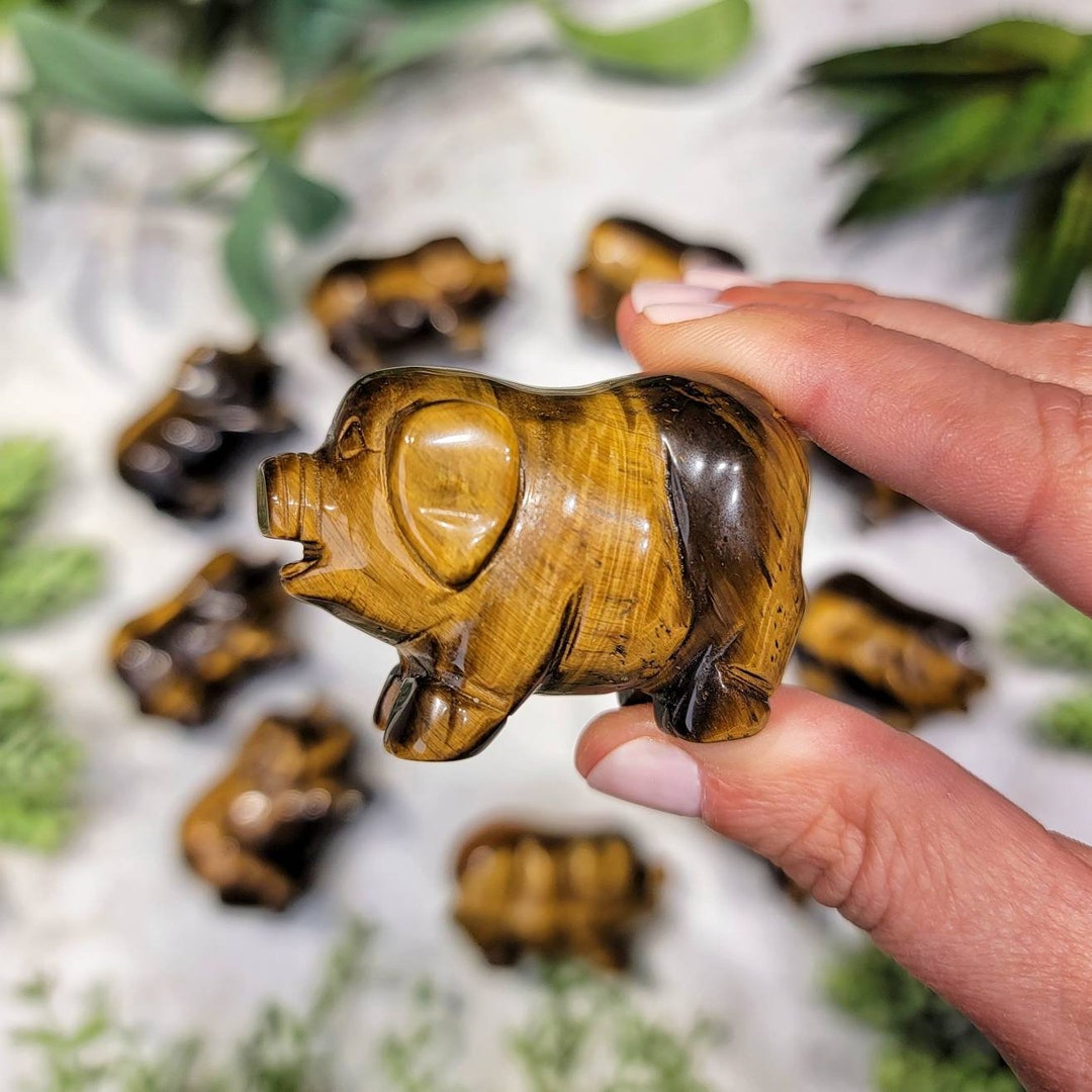 Tiger's Eye Pig Root or Solar Plexus Chakra No. 917 - Etsy