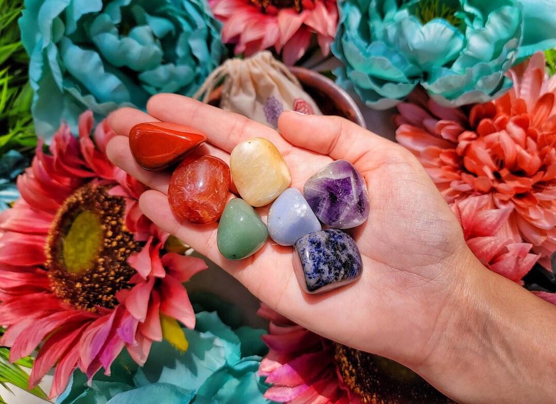 Chakra Tumble Stone Kit tumble Stone Set Crystal Healing Kit, Chakra ...