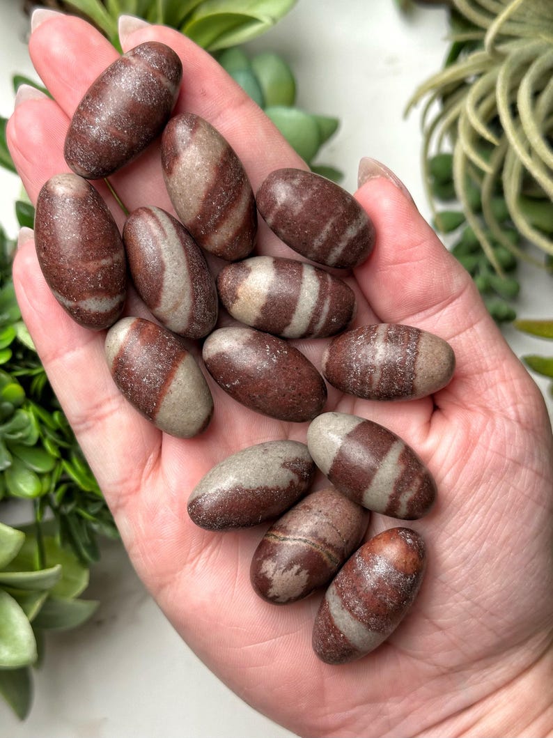 Shiva Lingam | S, M, L | - No. 953 (polished Brown Crystal Pocket Stone ...