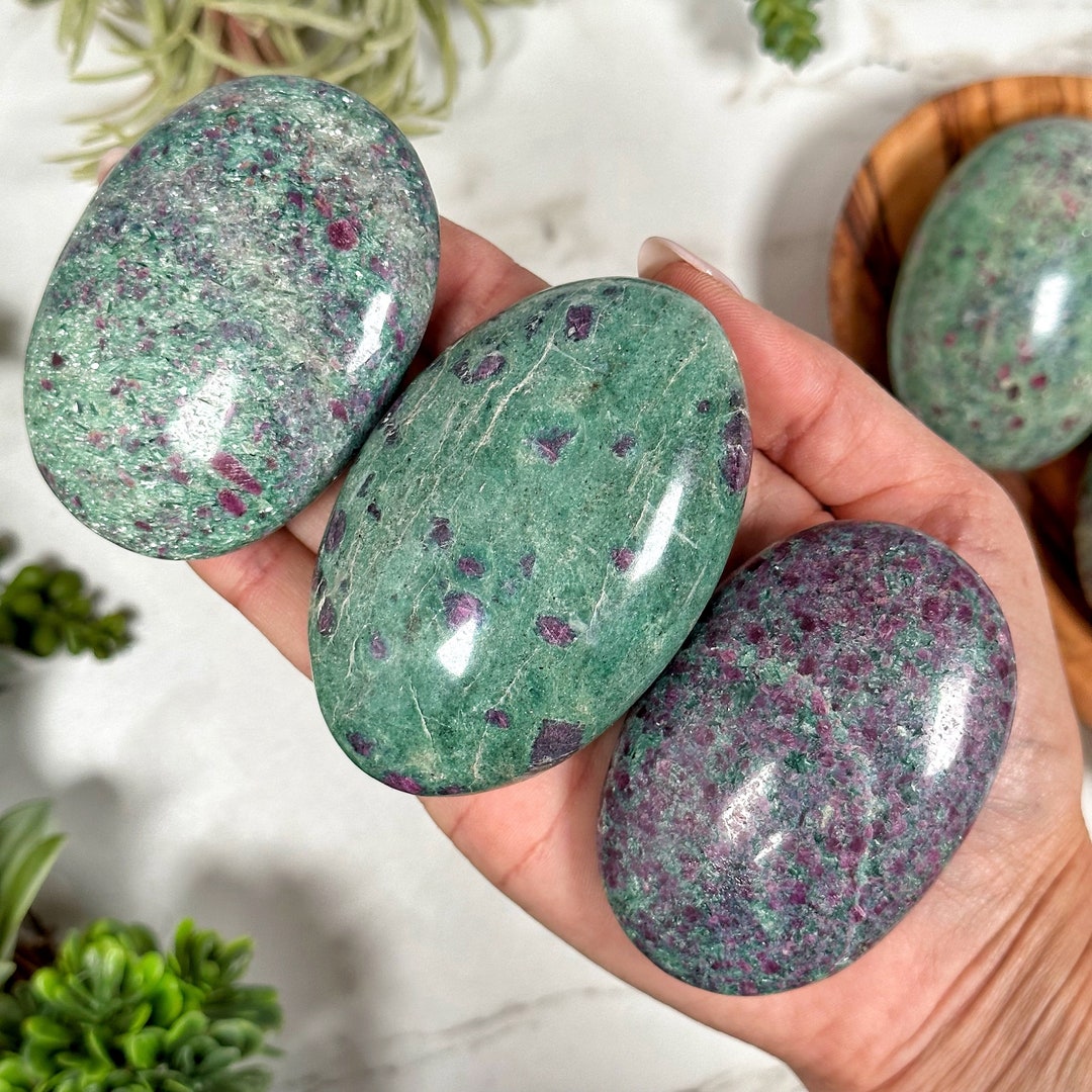Ruby in Fuchsite Palm Stone No. 178 - Etsy