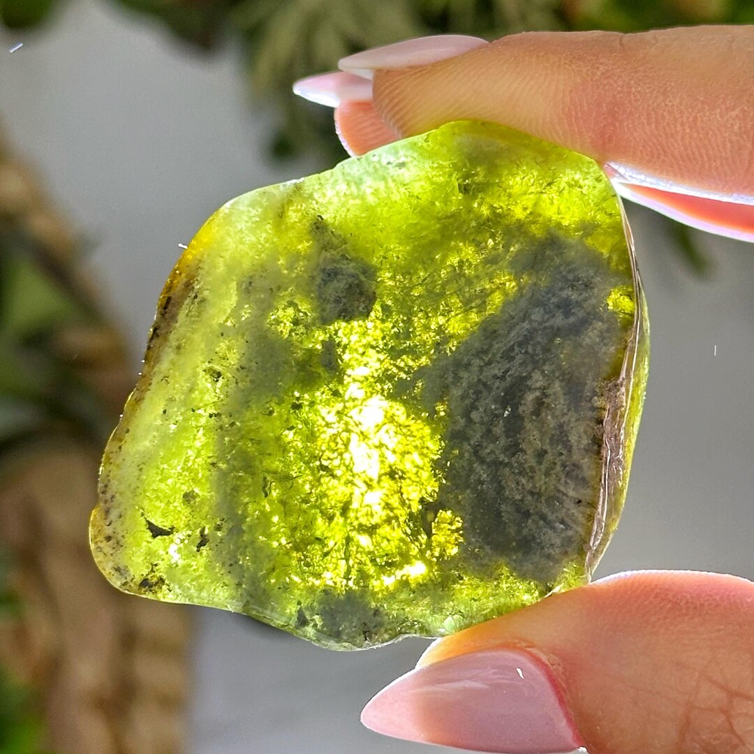 Green Demantoid Garnet Slab - #20 - Etsy
