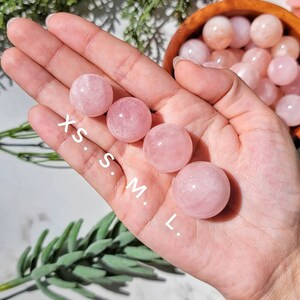 Pink Morganite Mini Spheres Heart Chakra No. 508 - Etsy
