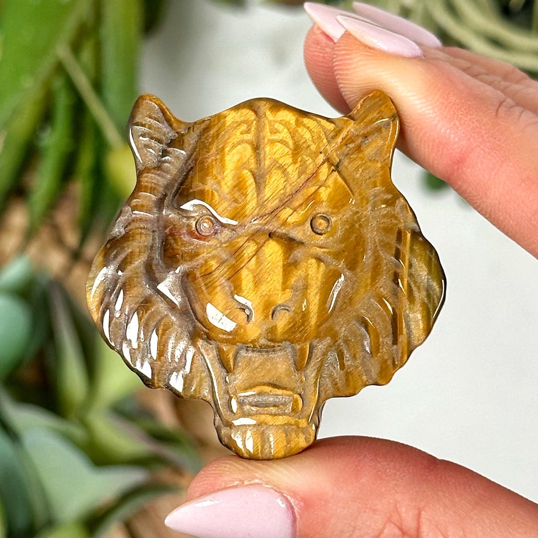 Tiger's Eye Tiger - Root, Sacral, and Solar Plexus Chakra - No. 918 - Etsy