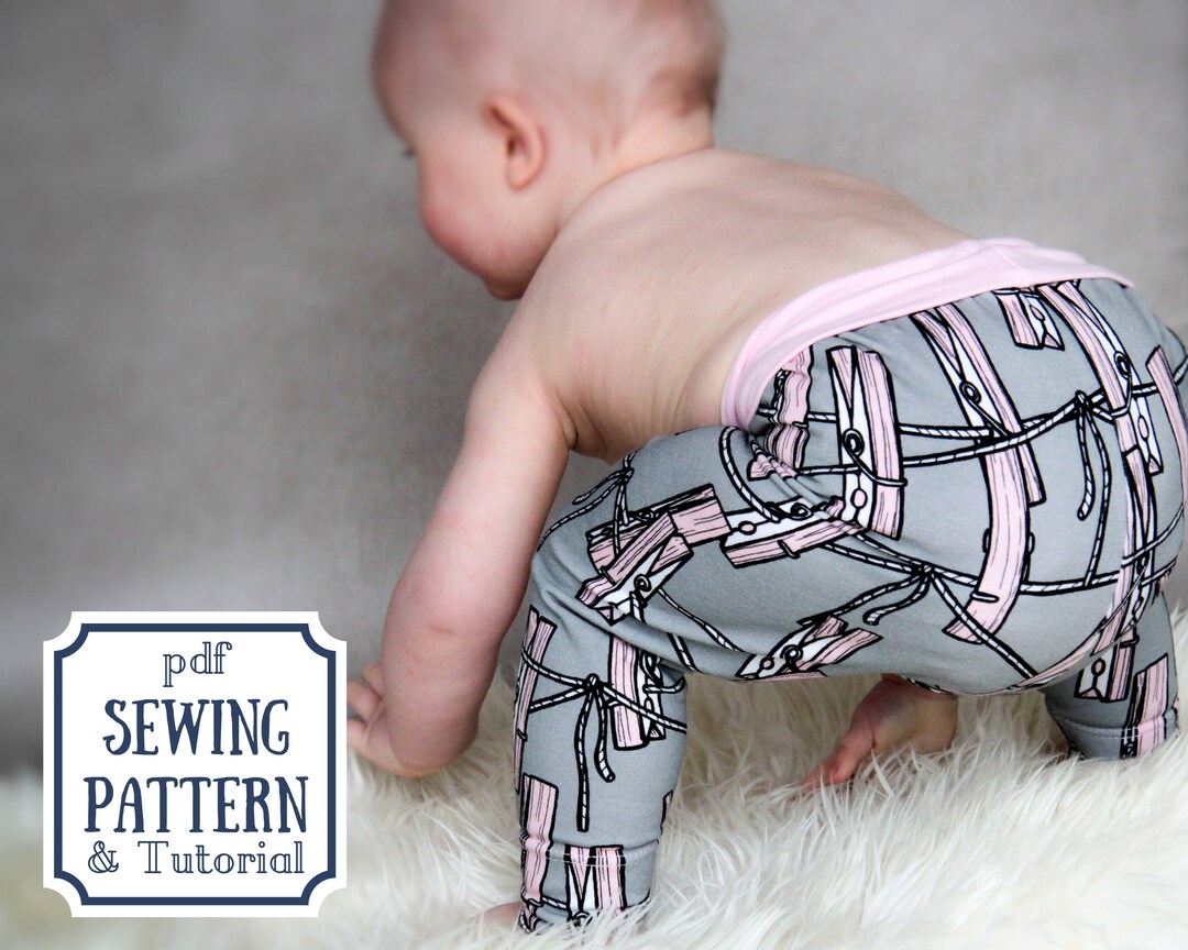 Baby Leggings Sewing PATTERN - Easy Pdf Sewing Pattern for Babies ...