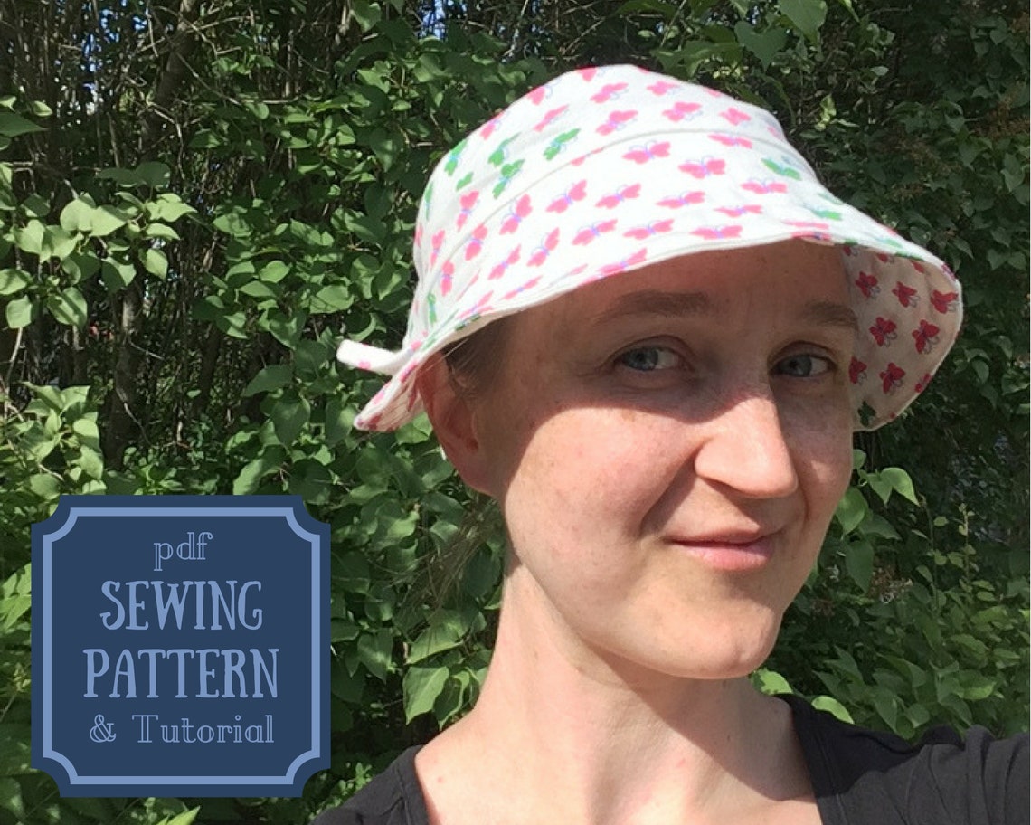 Summer Hat Sewing PATTERN Easy to Sew One Size Brimmed | Etsy