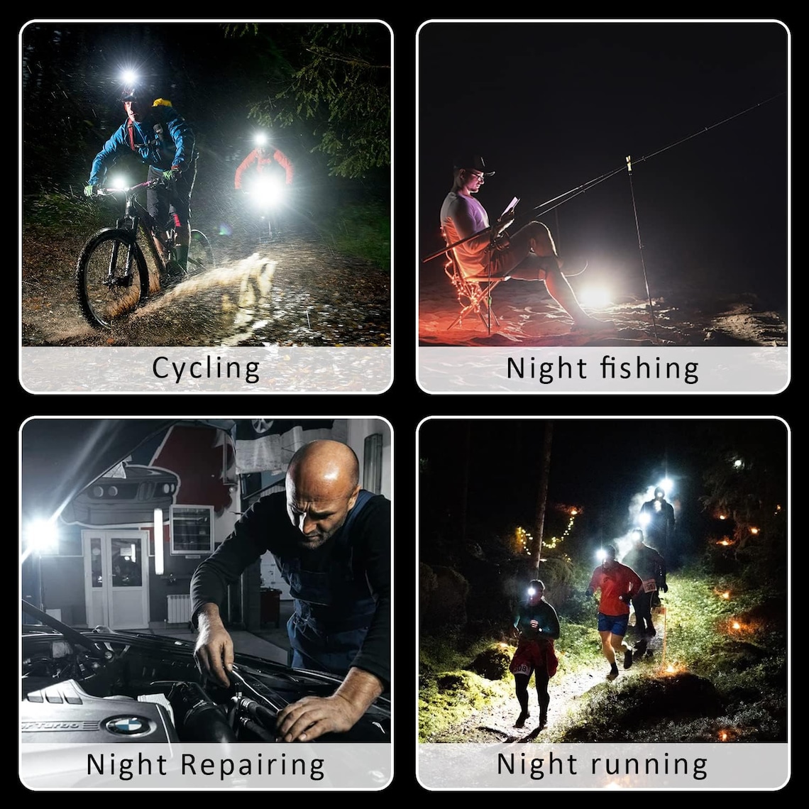 COB LED Keychain Light & Multi Function USB-C Rechargable Cable ...