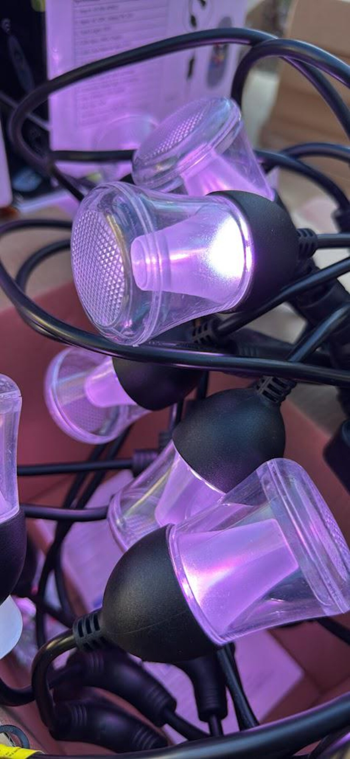 Outdoor String Lights Plug-in Multi Color White LED Smart Wifi LED ...