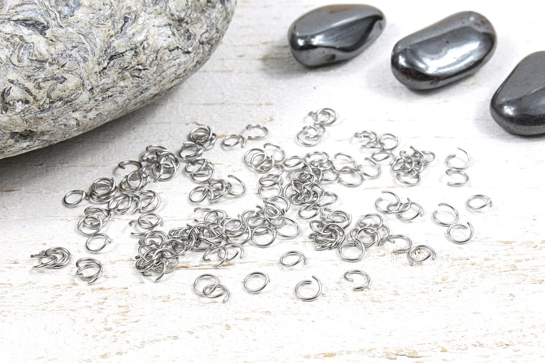 Stainless Steel, Open Rings, 100 Rings, / 4 Mm - Etsy UK