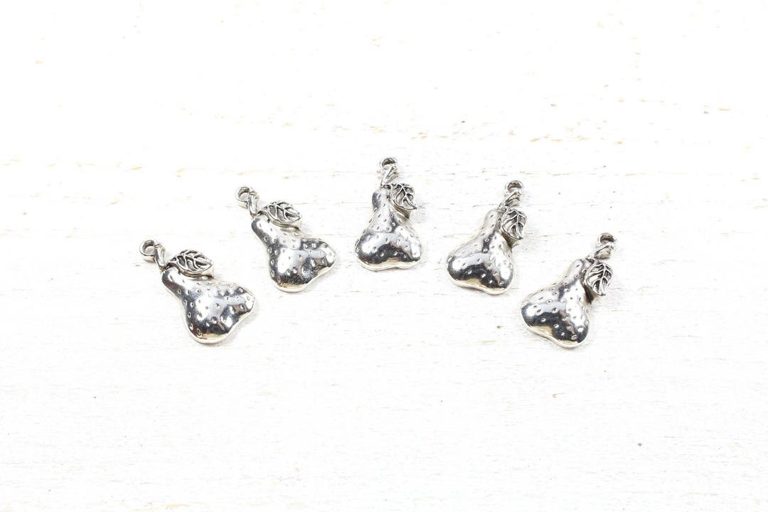 10 Pear Charms in Silver Colored Metal +/- 21 X 12mm - Etsy