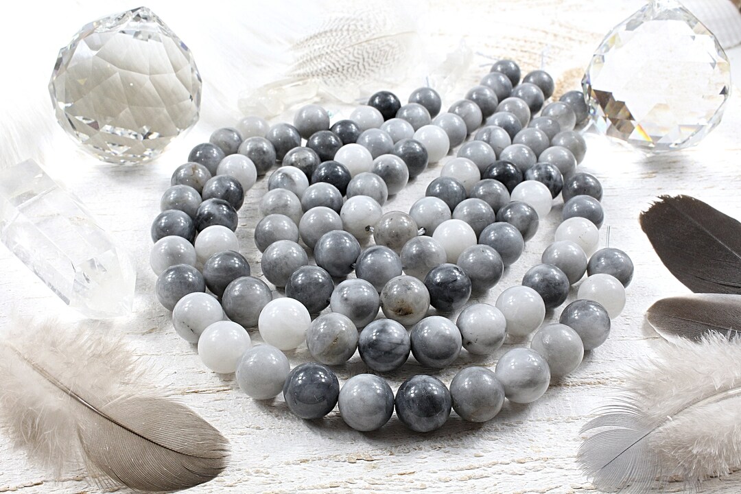 Hawk's Eye, Natural Pearls, 1 Strand, 20 Pearls, / 10mm - Etsy