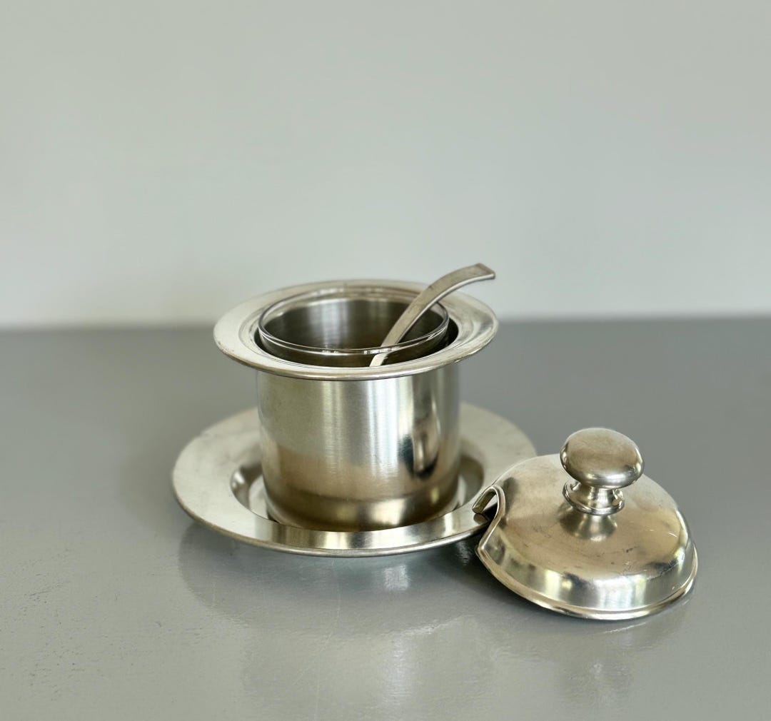 Vintage Royal Holland Daalderop Pewter Mustard /condiment Pot Made in ...