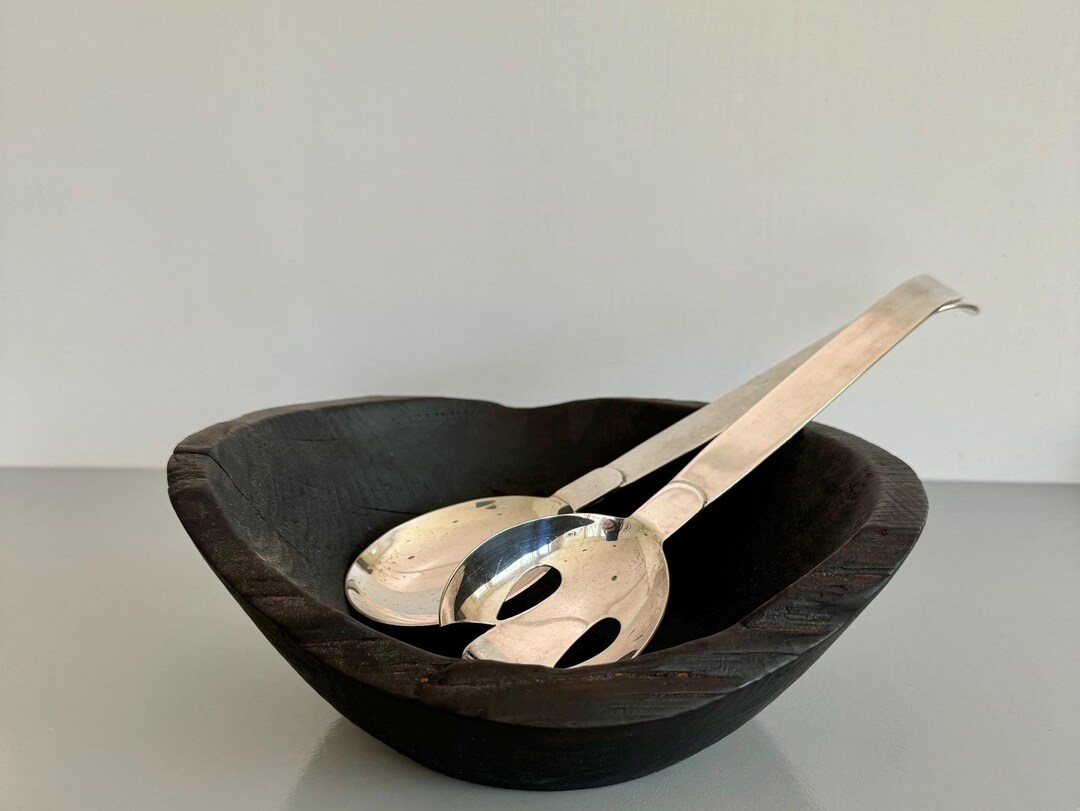 Mid Century Modern Serving Utensils / Salad Servers / Silverplate ...
