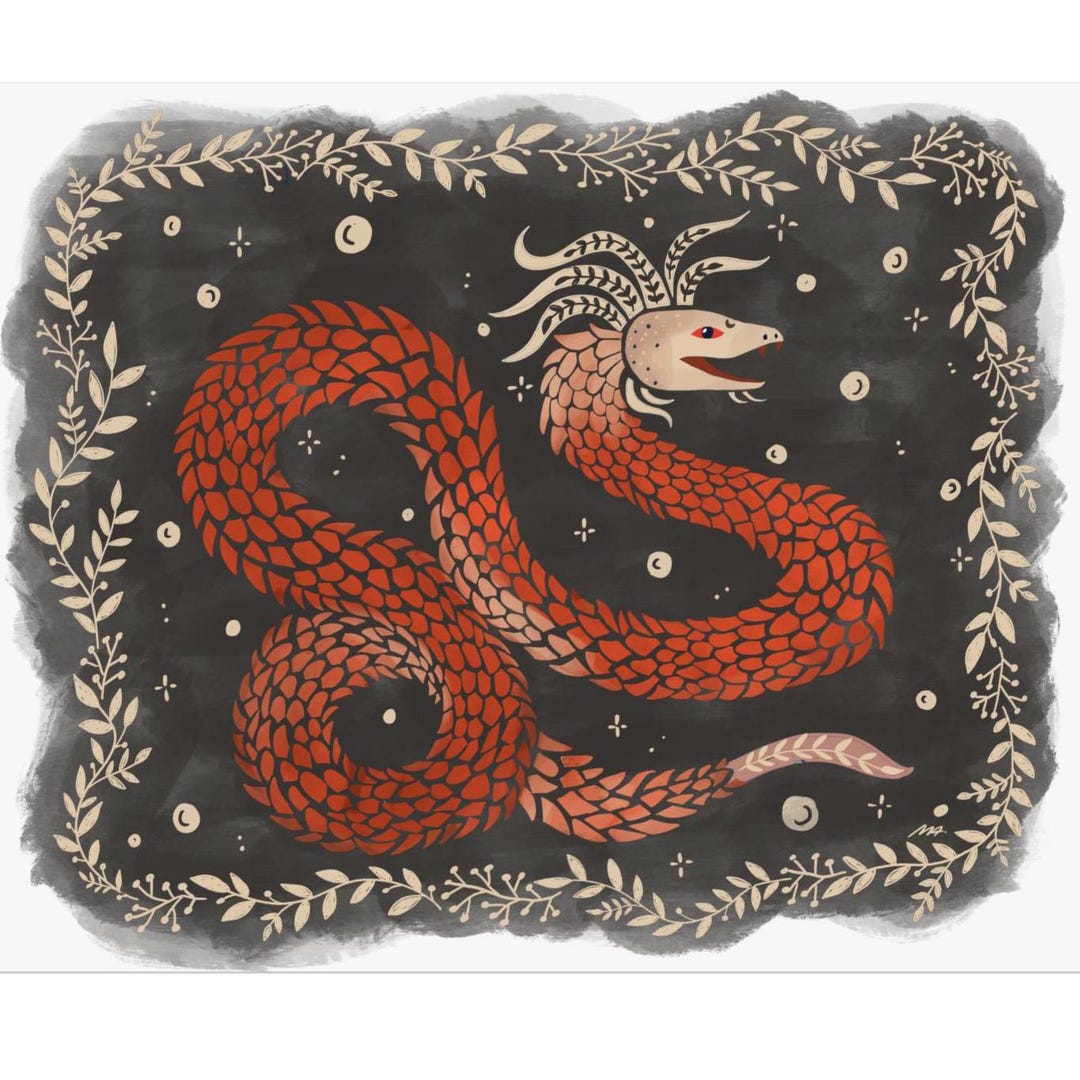 Sea Serpent Fine Art Posters Sea Serpent Art Print Cryptid Wall Art ...