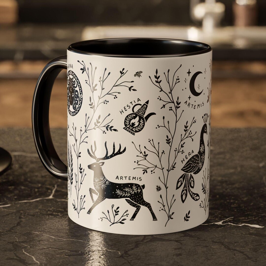 Greek Goddess Mythology Coffee Mug Hera Athena Demeter Hestia Artemis ...
