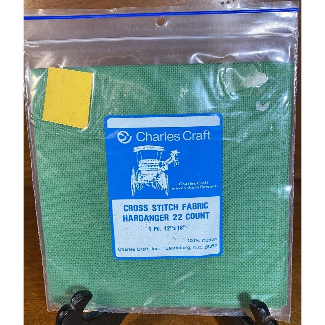 Charles Craft 22 Count Hardanger Cross Stitch Fabric 12 X 18 100% ...