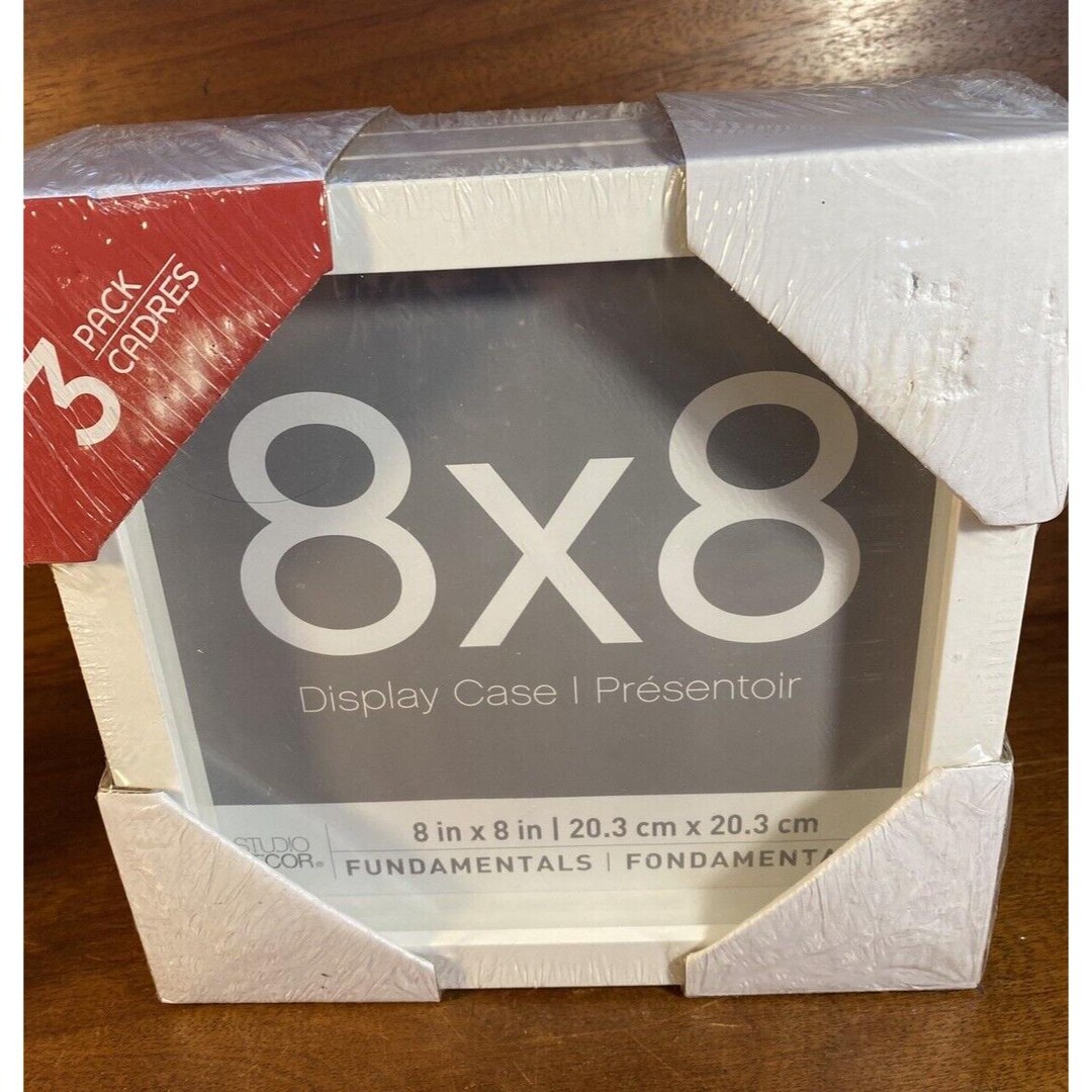 3 Pack White 8x8 Display Case Frames Studio Decor Fundamentals - Etsy