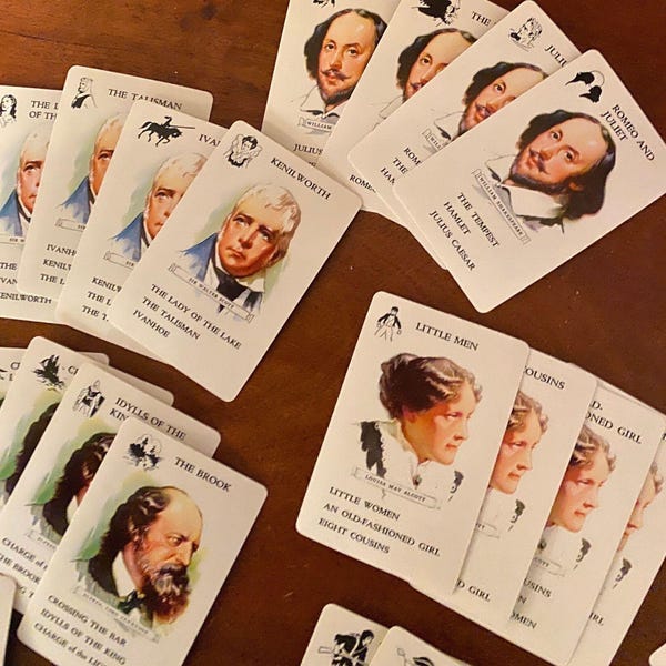 Authors Card Game - Etsy