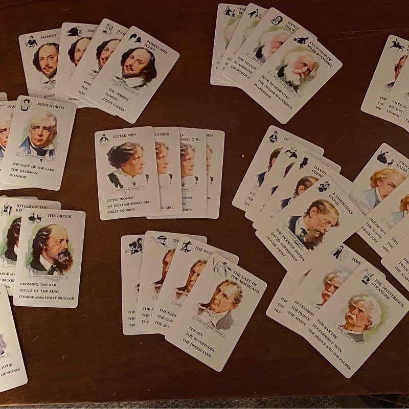 Authors Card Game - Etsy