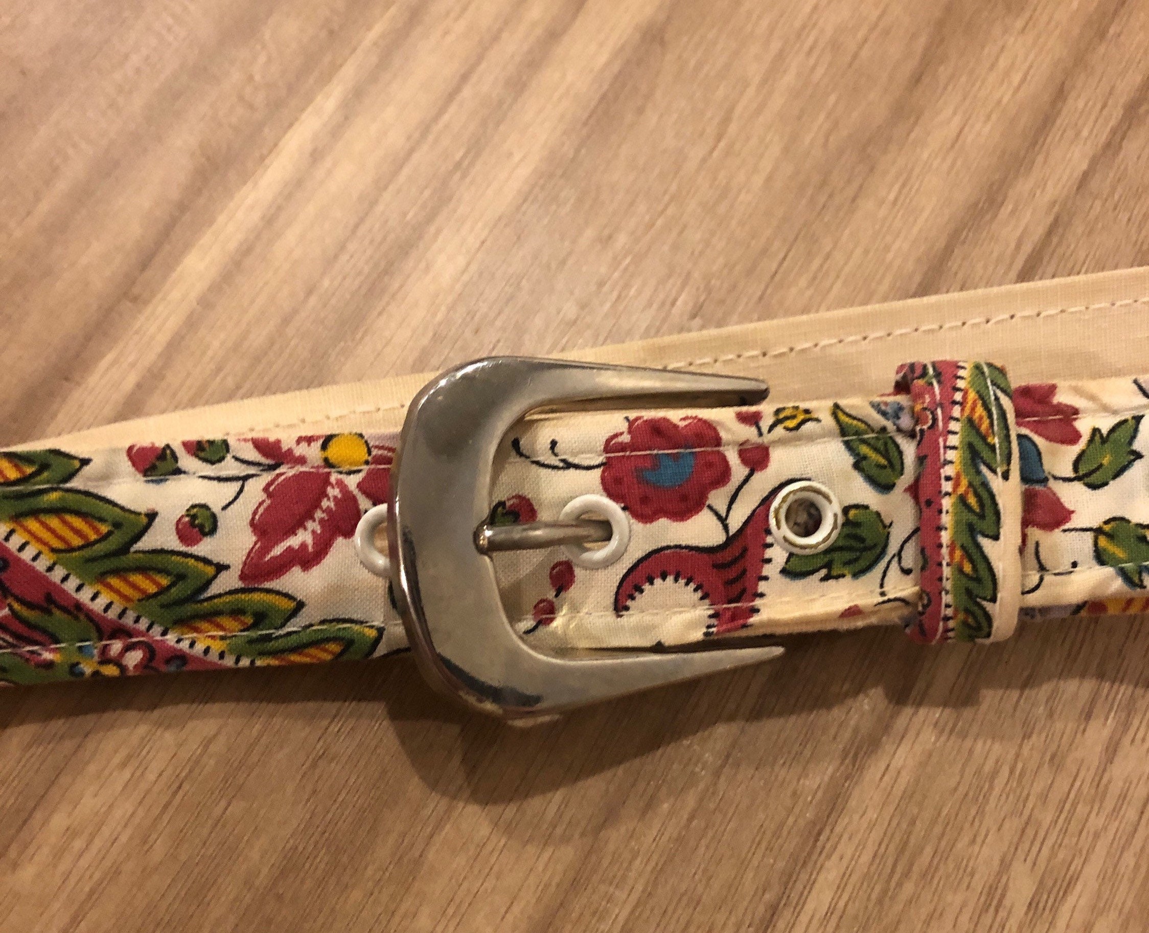 Colorful Belt Printed Belt Narrow Belt Preppy Pattern D Buckle With 5 ...